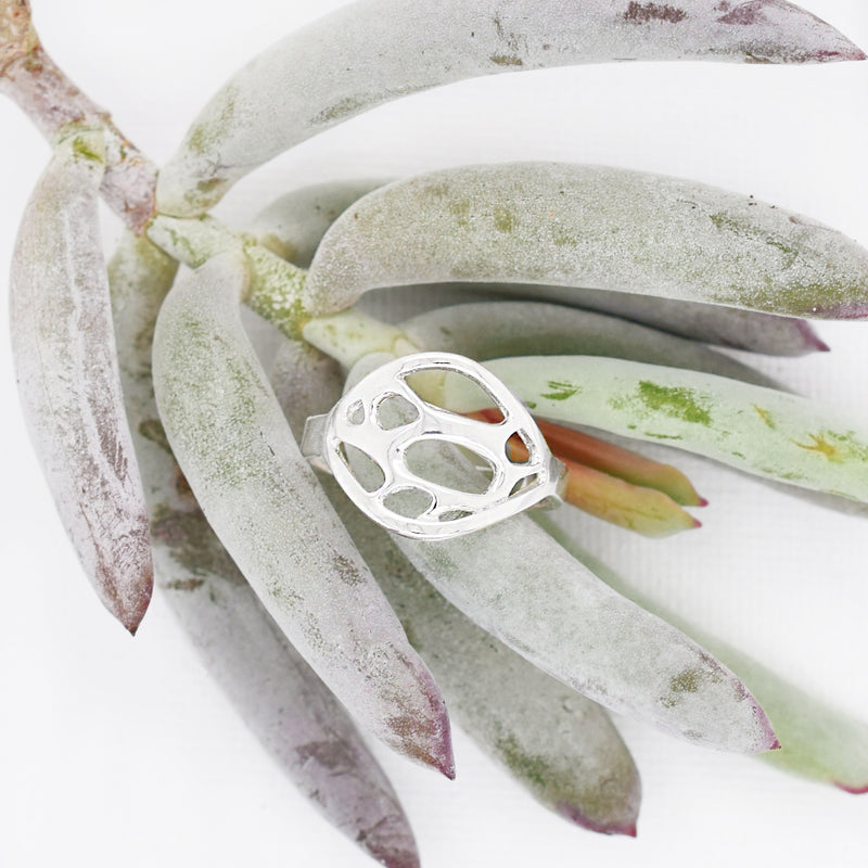 Open Signet Cactus Ring | Lila Clare Jewelry